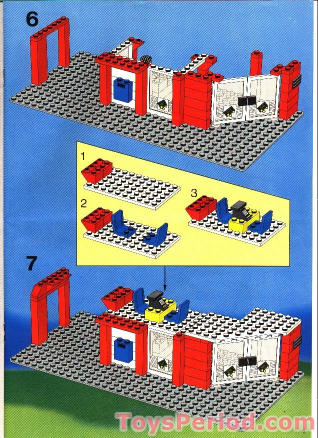 LEGO 1490 Town Bank Instructions, from 1988 | LEGO Reference