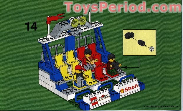 LEGO 3308 Shell Promotional Soccer Set - Tribune Instructions and Parts ...