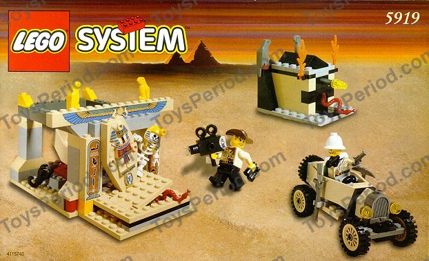 LEGO 5919 Treasure Tomb Instructions and Parts List