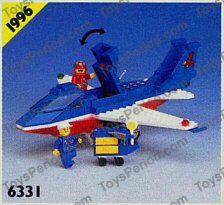 LEGO 6331 Patriot Jet Instructions and Parts List