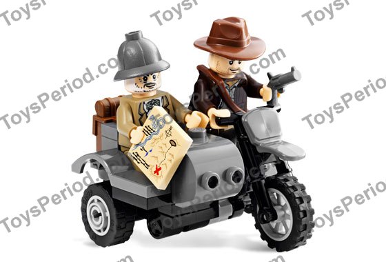 LEGO 7620 Indiana Jones Motorcycle Chase Instructions and Parts List