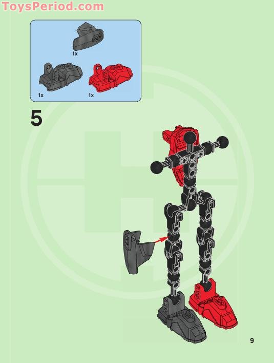 LEGO 6218 Splitface Instructions and Parts List