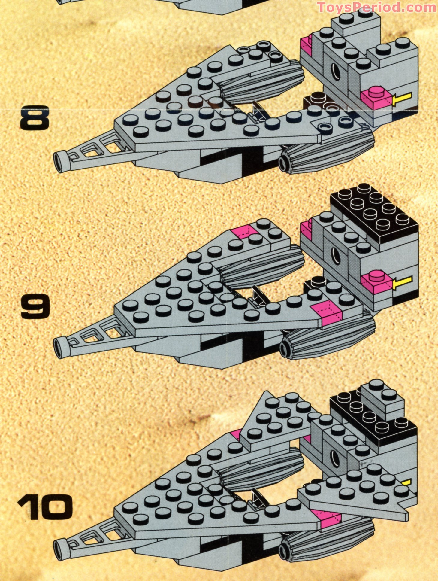 LEGO 6891 Gamma-V Laser Craft Instructions and Parts List