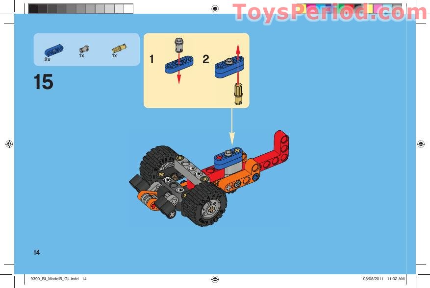 LEGO 9390 Mini Tow Truck Instructions and Parts List