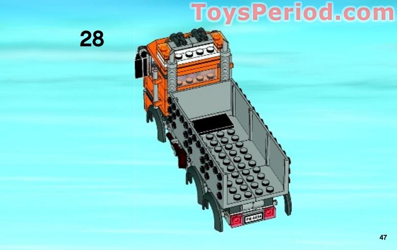 LEGO 4434 Tipper Truck Instructions and Parts List