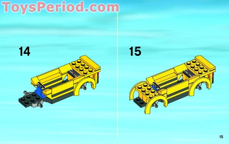 LEGO 4435 Car and Caravan Instructions and Parts List