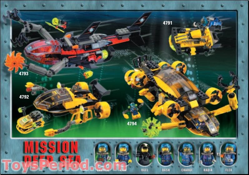 LEGO 4788 Ogel Mutant Ray Instructions and Parts List