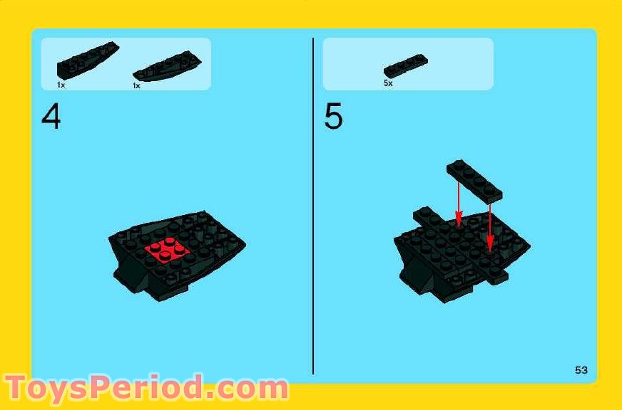 LEGO 4994 Fierce Creatures Instructions and Parts List