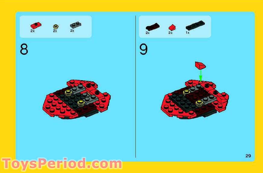 LEGO 4994 Fierce Creatures Instructions and Parts List