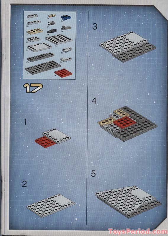 LEGO 4483-2 AT-AT, Blue Box Instructions and Parts List