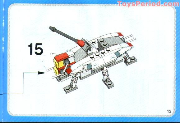 LEGO 4495 Mini AT-TE Instructions and Parts List