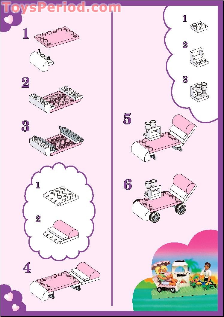 LEGO 5895 Belville Family Villa Instructions and Parts List