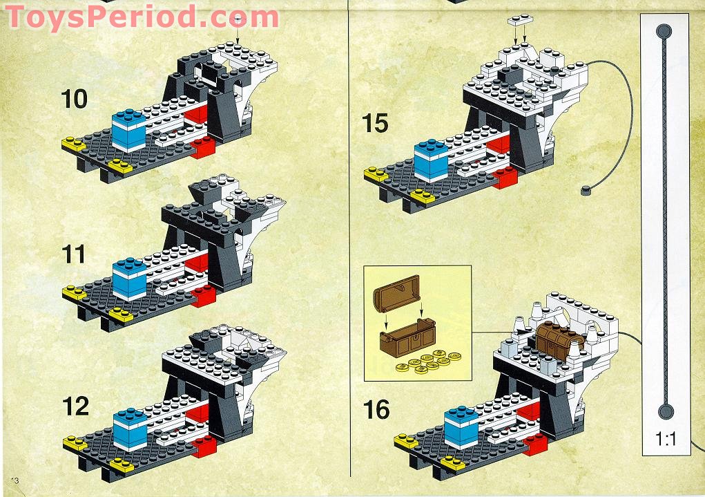 LEGO 6289 Red Beard Runner Instructions and Parts List