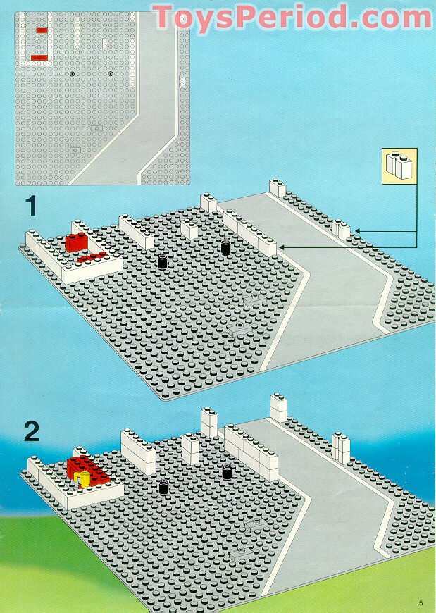 LEGO 6386 Police Command Base Instructions and Parts List
