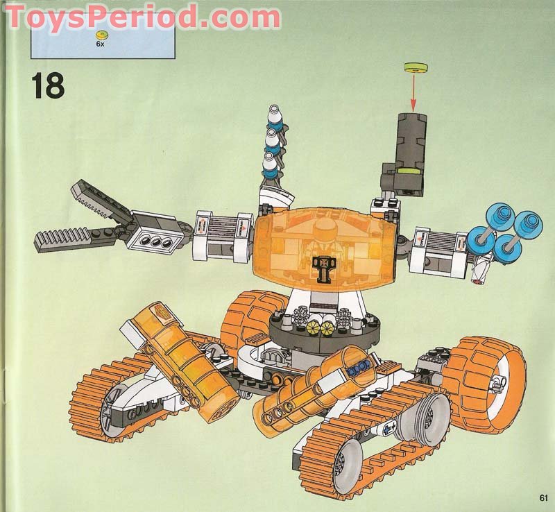 LEGO 7697 MT-51 Claw-Tank Ambush Instructions and Parts List