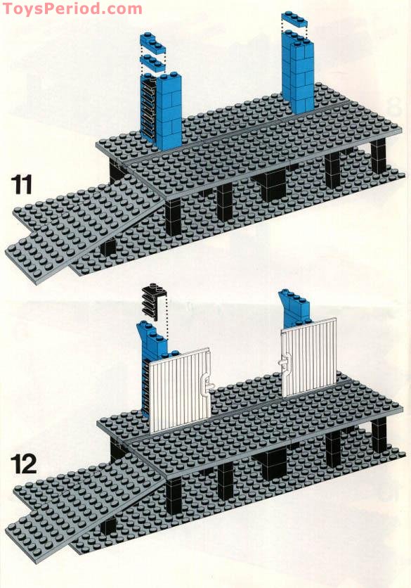LEGO 7838 Goods Loading Terminal with Wagon Instructions and Parts List
