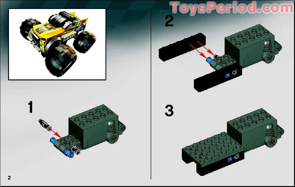 LEGO 8670 Jump Master Instructions and Parts List