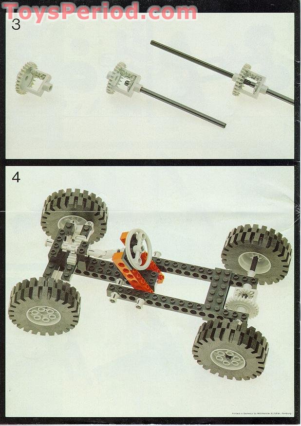 LEGO 8848 Power Truck Instructions and Parts List