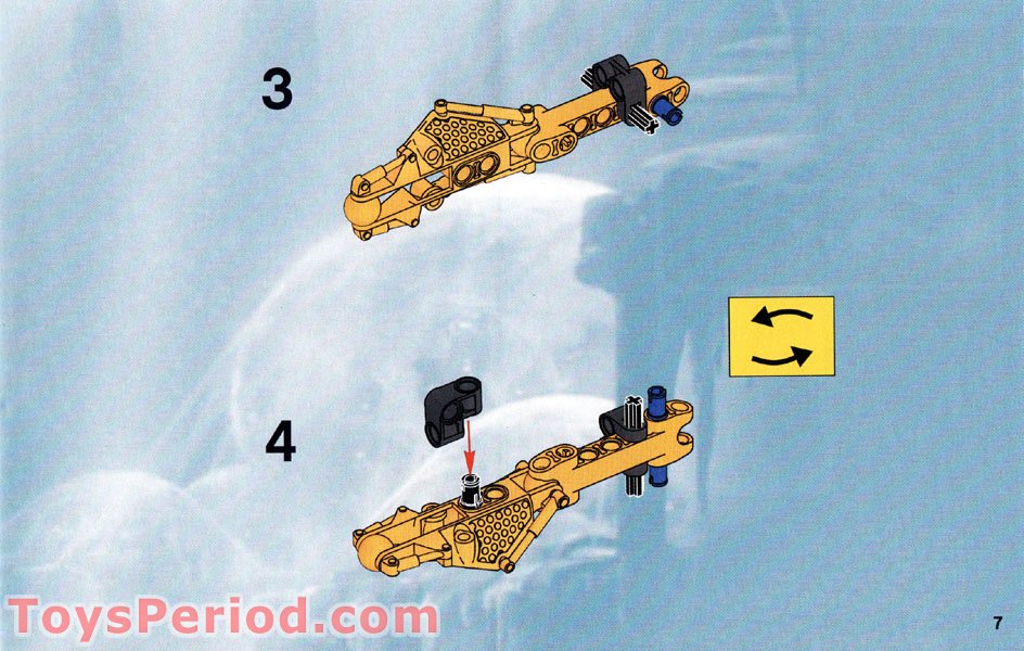 LEGO 8912 Toa Mahri Hewkii Instructions and Parts List