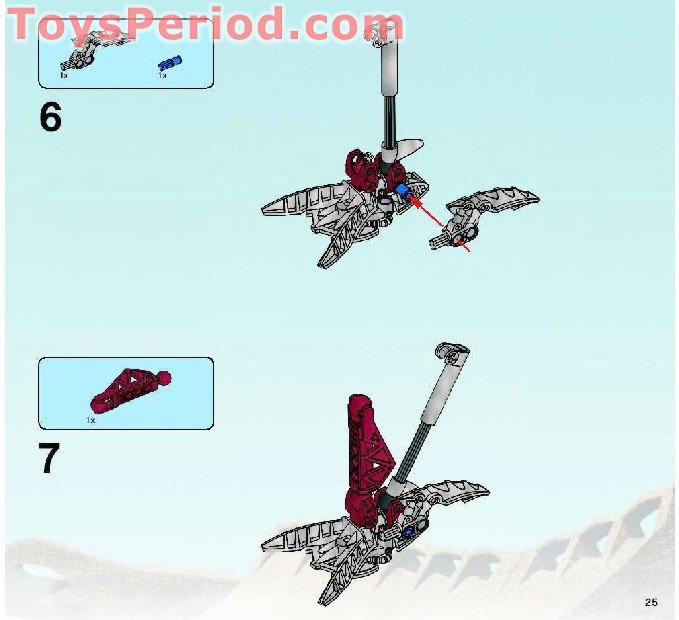 LEGO 8990 Fero and Skirmix Instructions and Parts List