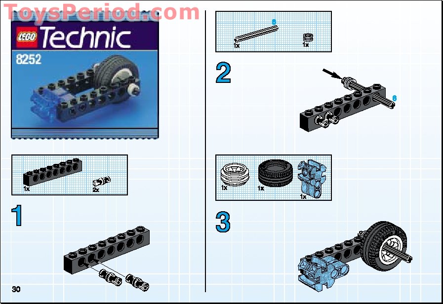 LEGO 8252 Beach Buster Instructions and Parts List