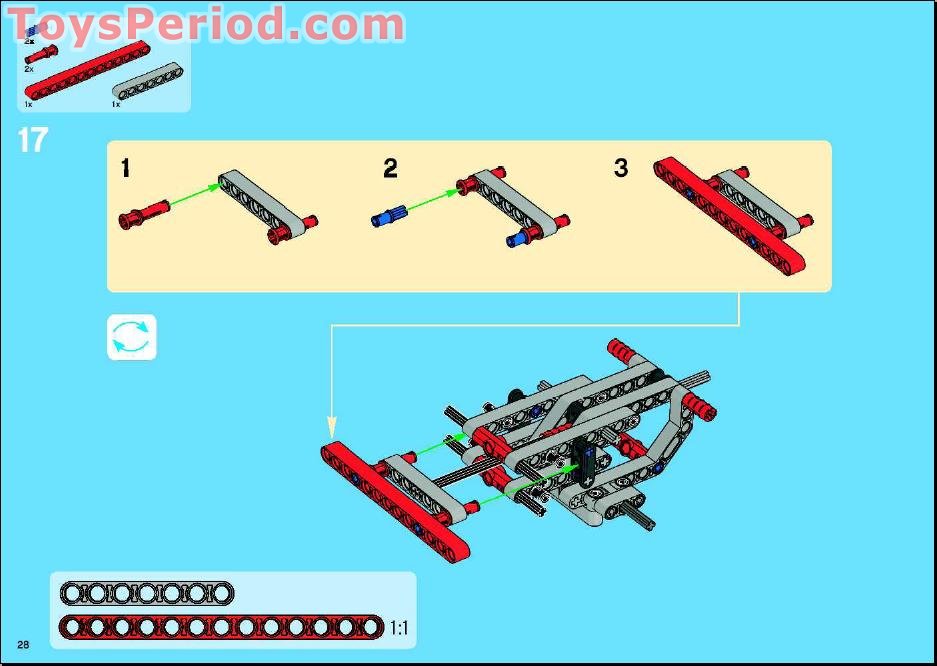 LEGO 8289 Fire Truck Instructions and Parts List