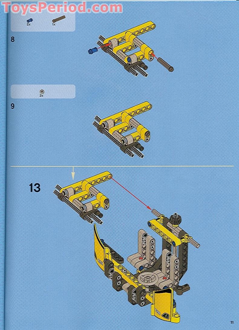 LEGO 8292 Cherry Picker Instructions and Parts List