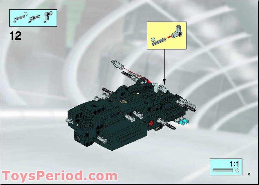 LEGO 8366 Supersonic RC Instructions and Parts List