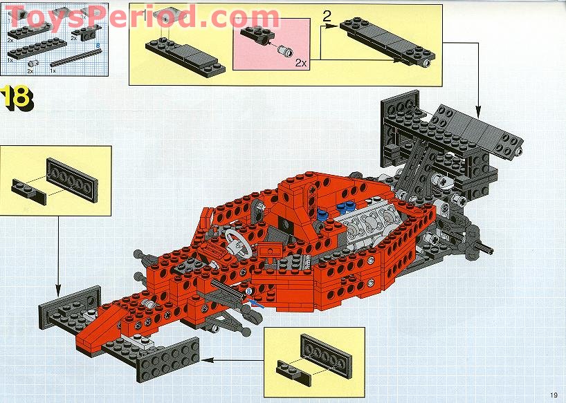 LEGO 8440 Formula Indy Racer Instructions and Parts List