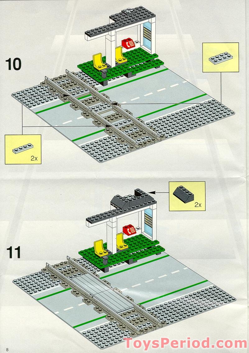 LEGO 4532 Manual Level Crossing Instructions and Parts List