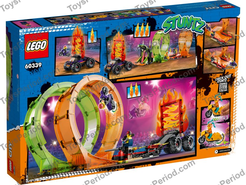 LEGO 60339 Double Loop Stunt Arena Set Parts List