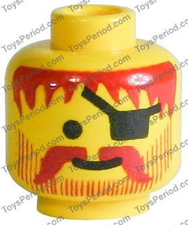 LEGO Sets with Part 3626bpx123 Minifig Head with Eyepatch, Brown Hair ...