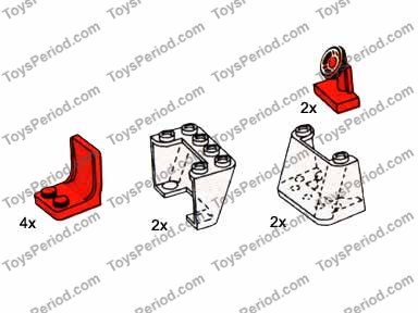 LEGO 5188 Seats, Steering Wheels and Windscreens Set Parts List