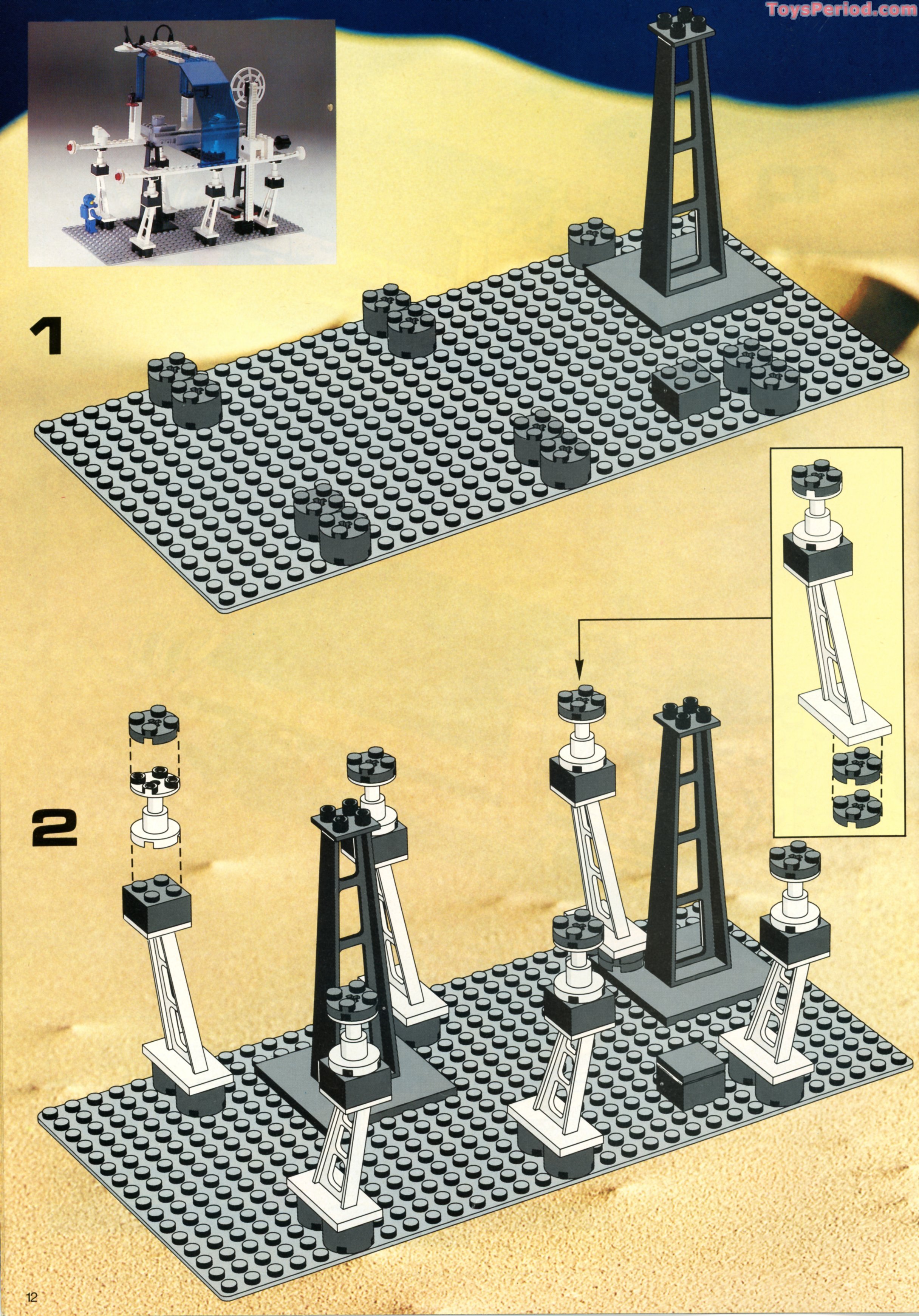 LEGO 6990 Monorail Transport System Instructions and Parts List