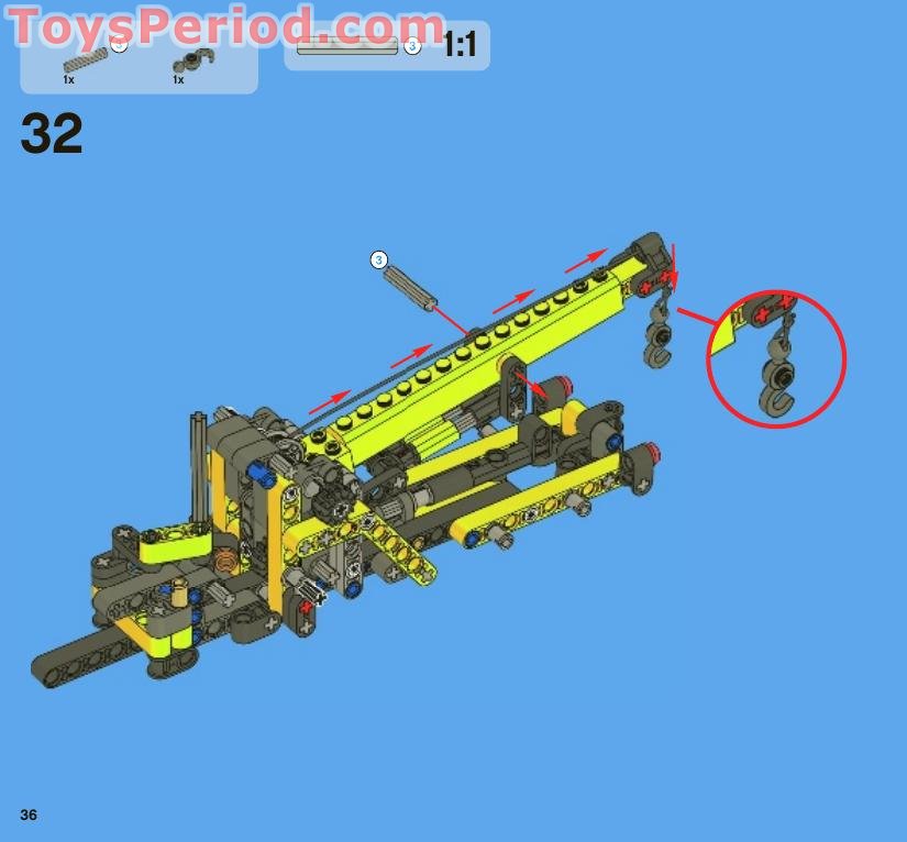 LEGO 8067 Mini Mobile Crane Instructions and Parts List