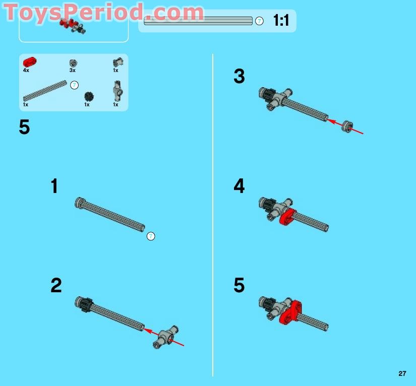 LEGO 9393 Tractor Instructions and Parts List