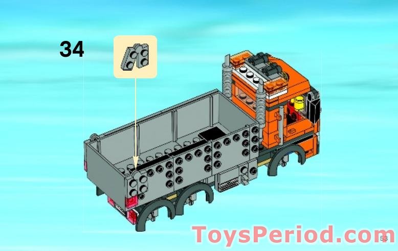 LEGO 4434 Tipper Truck Instructions and Parts List