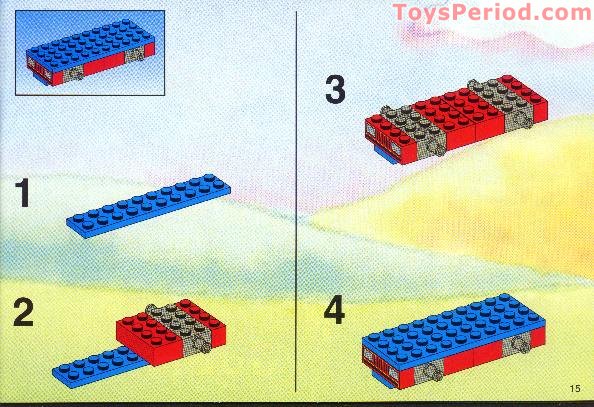 LEGO 4222 Challenger Set 300 Instructions and Parts List