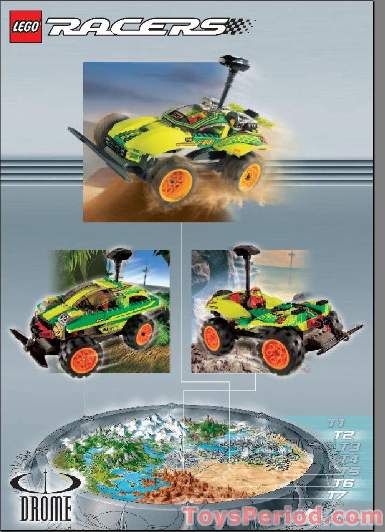 LEGO 4589 RC Nitro Flash Instructions and Parts List