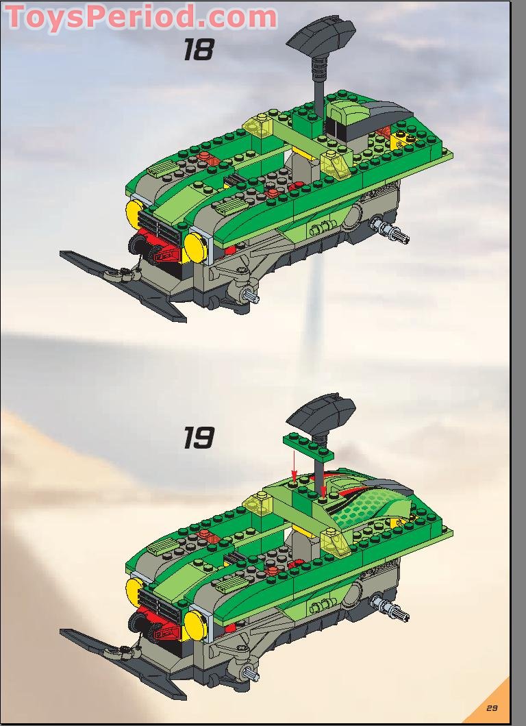 LEGO 4589 RC Nitro Flash Instructions and Parts List