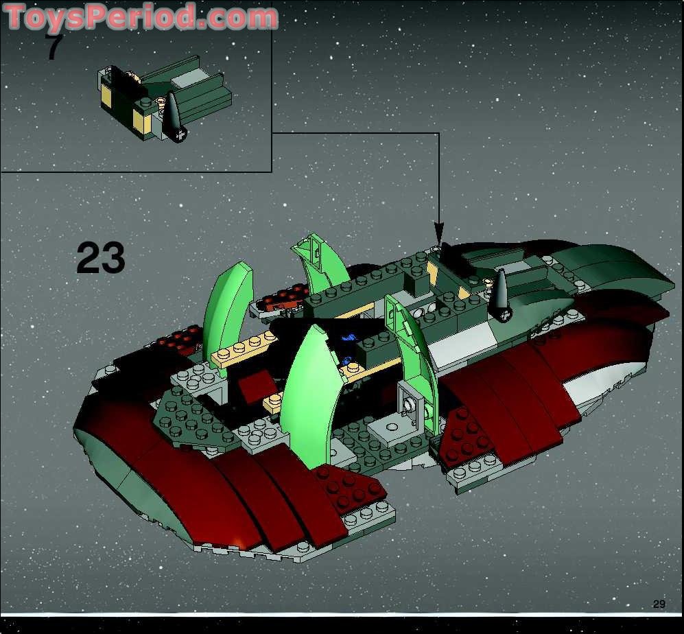 LEGO 6209 Slave I Instructions and Parts List