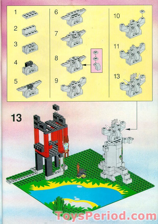 LEGO 6278 Enchanted Island Instructions and Parts List