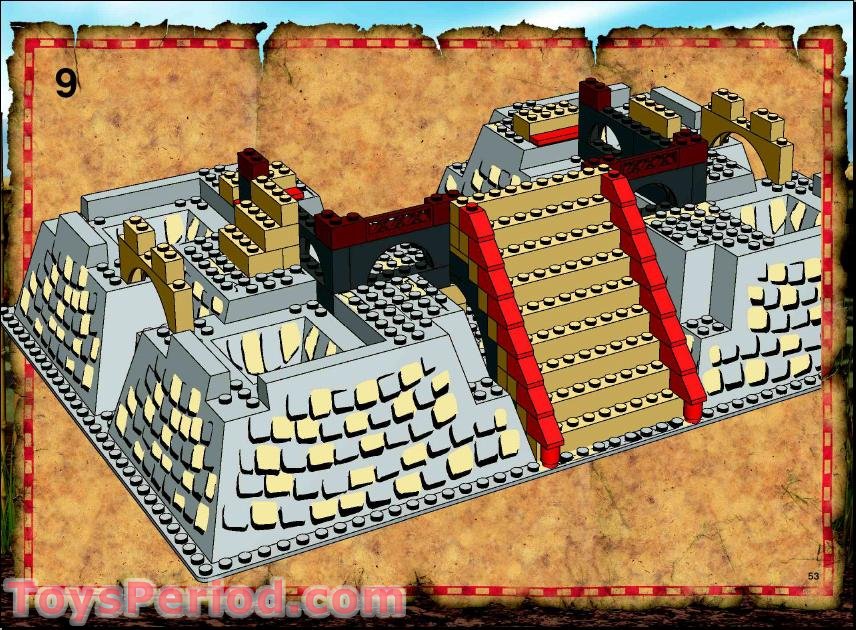 LEGO 7419 Dragon Fortress Instructions and Parts List