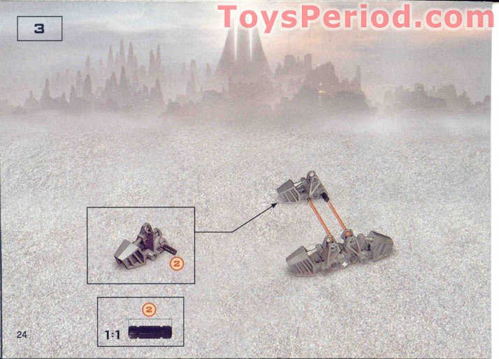 LEGO 8614-1 Vahki Nuurakh Instructions and Parts List