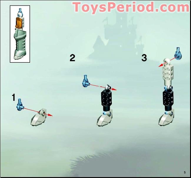 LEGO 8701 King Jayko Instructions and Parts List