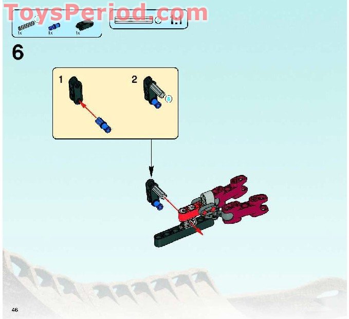 LEGO 8990 Fero and Skirmix Instructions and Parts List