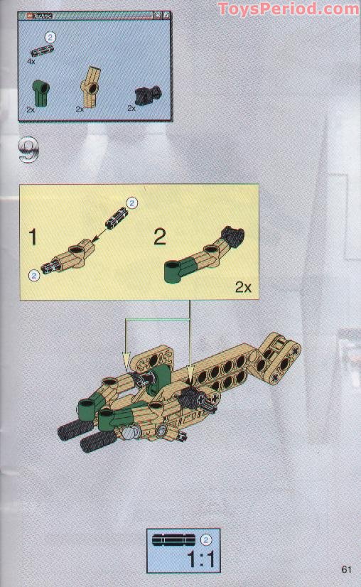 LEGO 8000 Pit Droid Instructions and Parts List