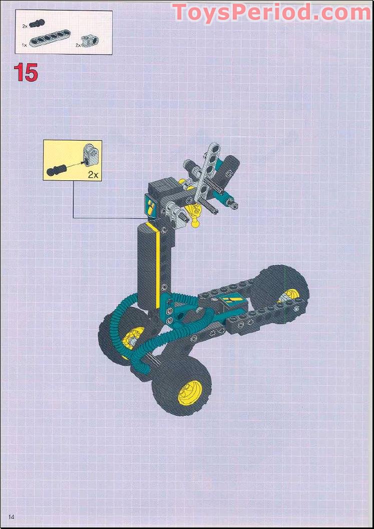 LEGO 8257 Cyber Strikers Instructions and Parts List