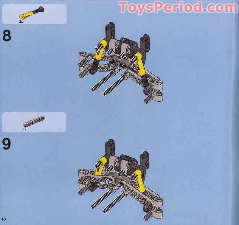 LEGO 8272 Snowmobile Instructions and Parts List