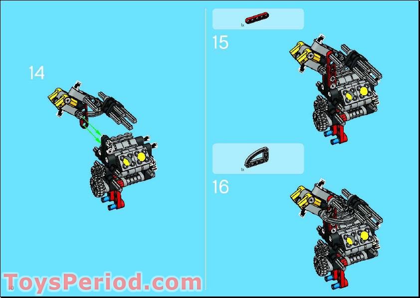 LEGO 8420 Street Bike Instructions and Parts List